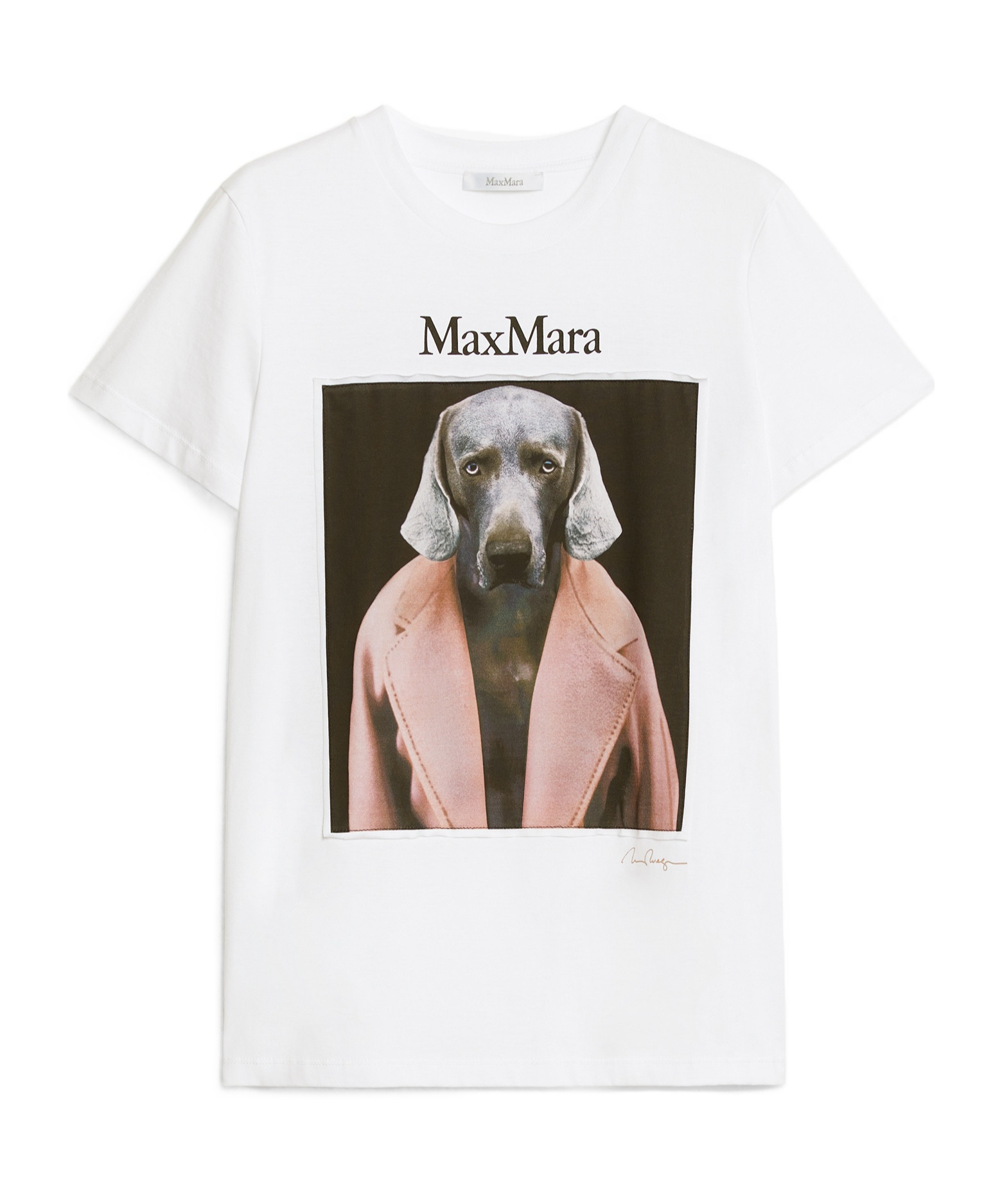 MAX MARA Max Mara Graphic Printed Crewneck T-Shirt